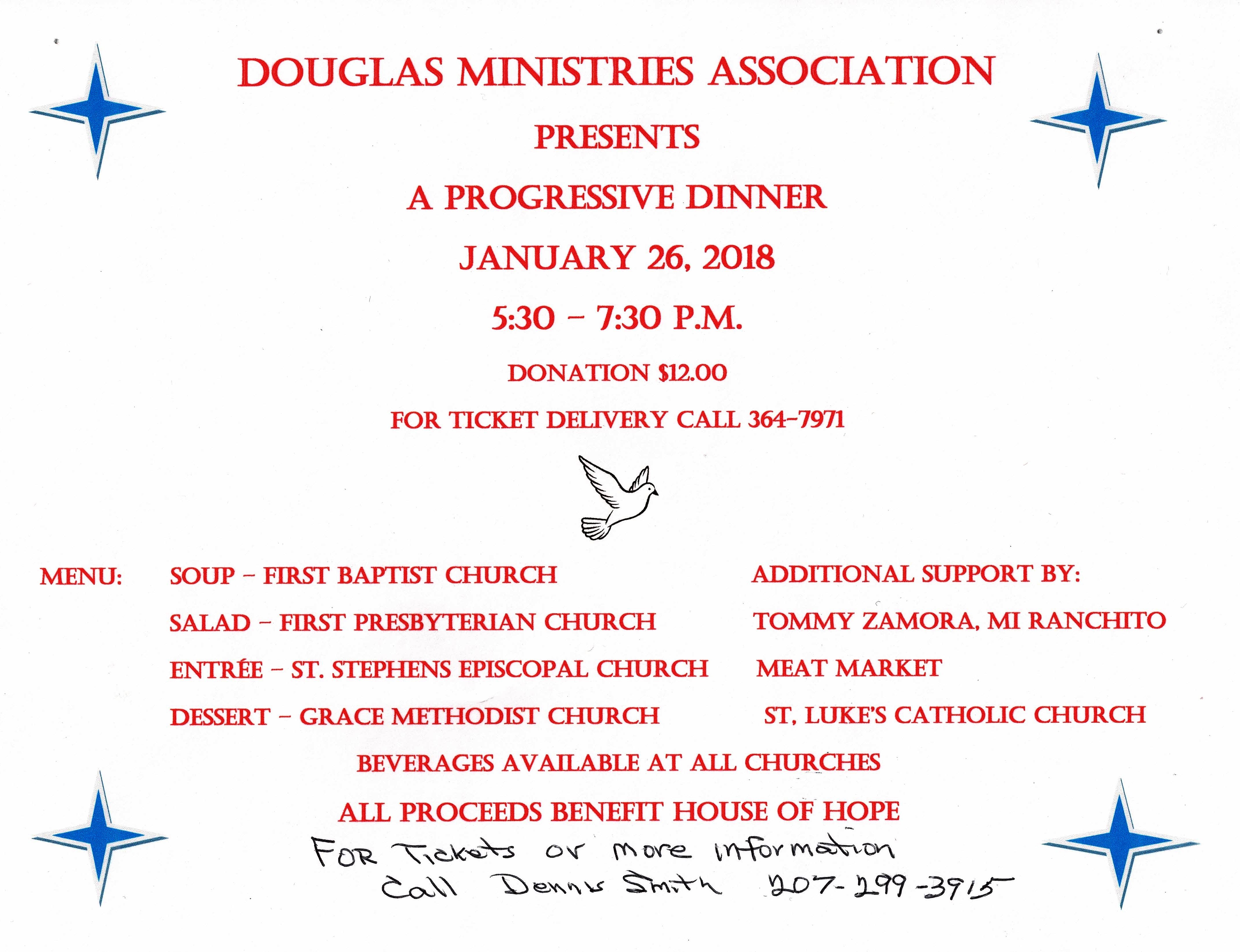 Annual Progressive dinner in dinner – St. Stephens Episcopal Church